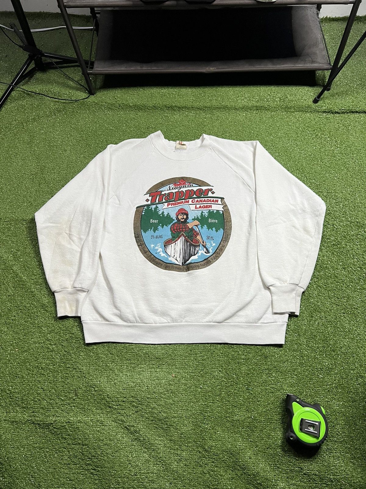 Vintage vintage niagara trapper premium canadian lager beer crewneck ...