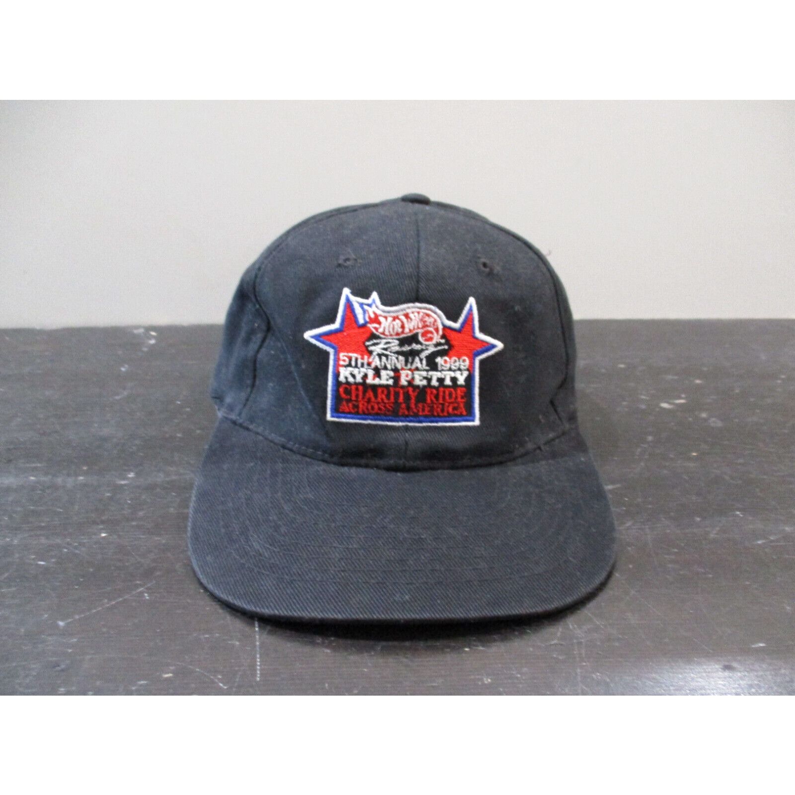NASCAR VINTAGE Nascar Hat Cap Straap Back Black Red Kyle Petty Racing ...