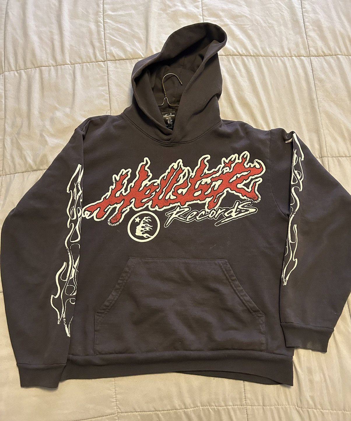 HELLSTAR HELLSTAR RECORDS Vintage Washed Tour Hoodie | Grailed