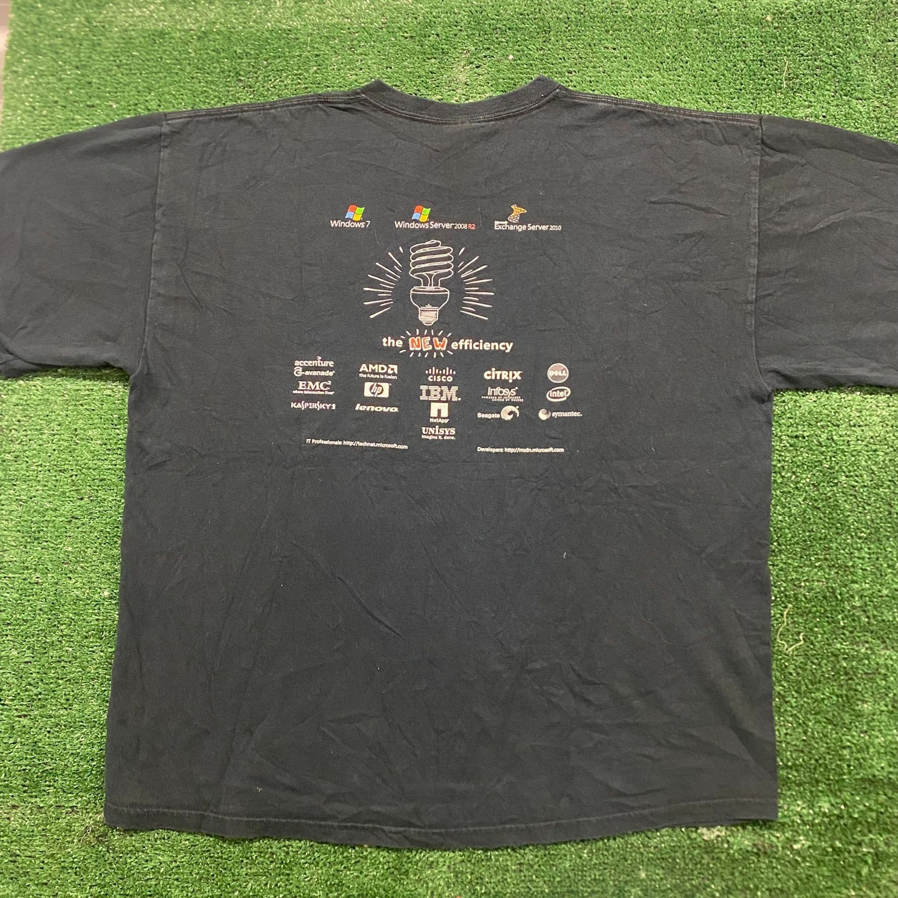 Microsoft × Vintage Vintage Y2K Microsoft Windows 7 Computer Tech Baggy ...