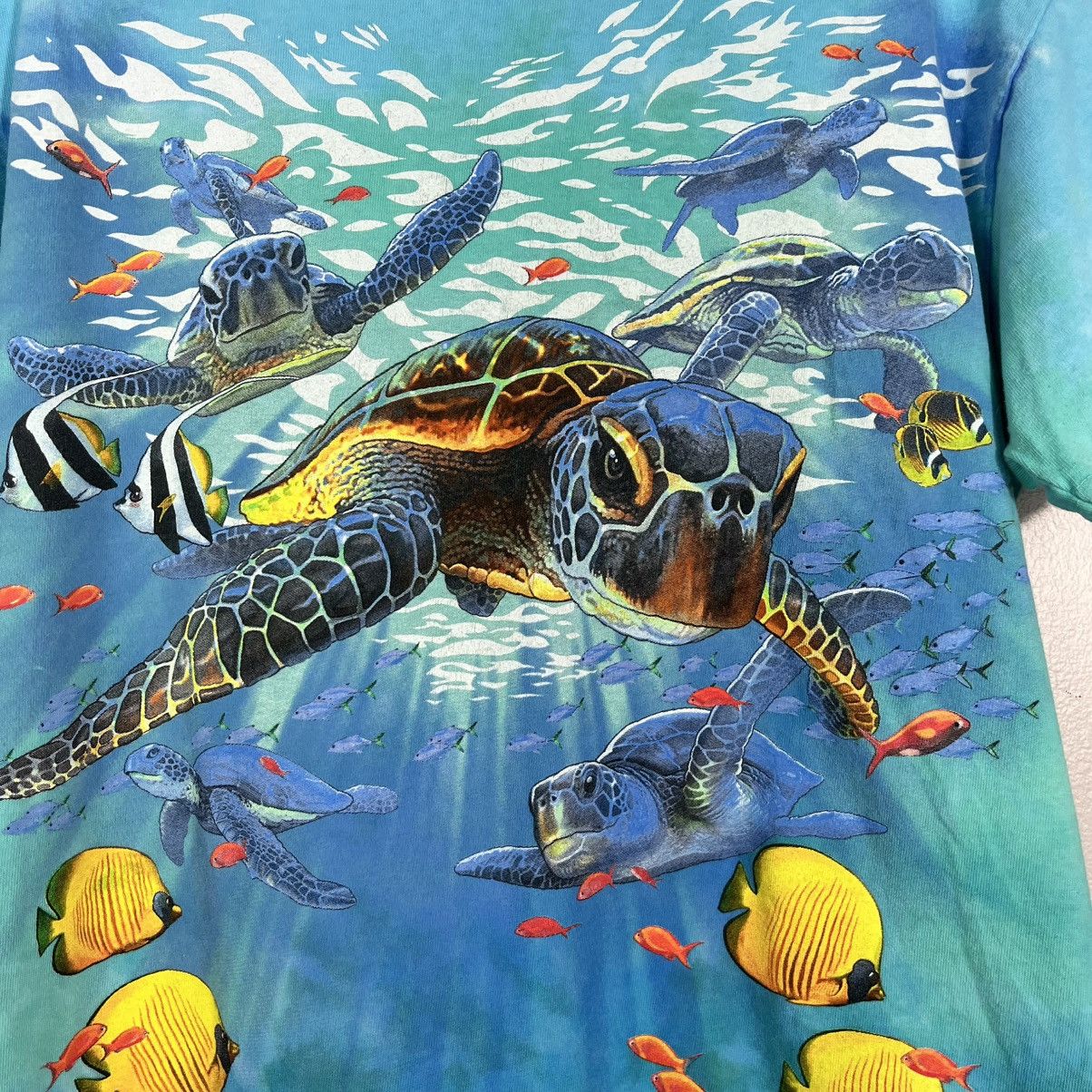 Liquid Blue × Vintage Liquid Blue Aquarium Ocean Life Turtle AOP All T ...