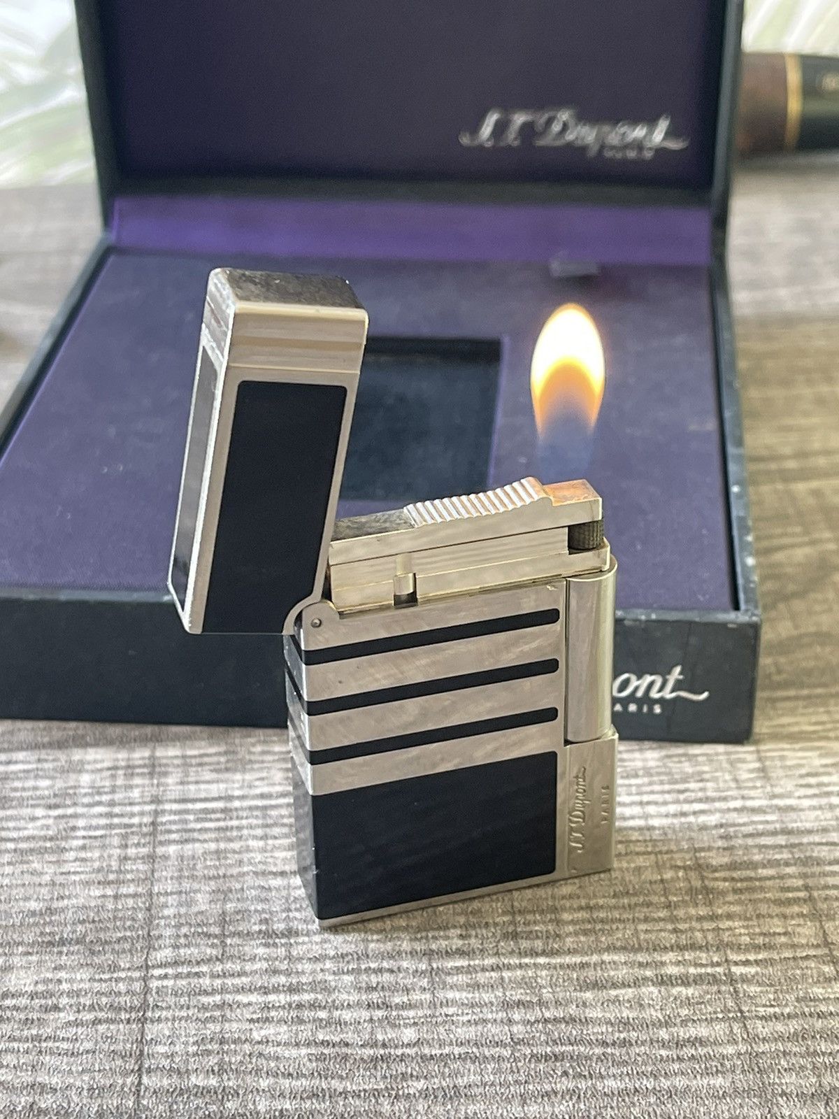 St.Dupont Paris Gatsby St DuPont -Gatsby rare silver/black great working cond | Grailed