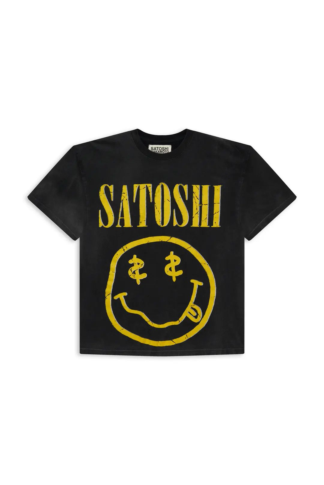 Band Tees × Satoshi Nakamoto × Vintage Satoshi Nakamoto Smiley Nirvana ...