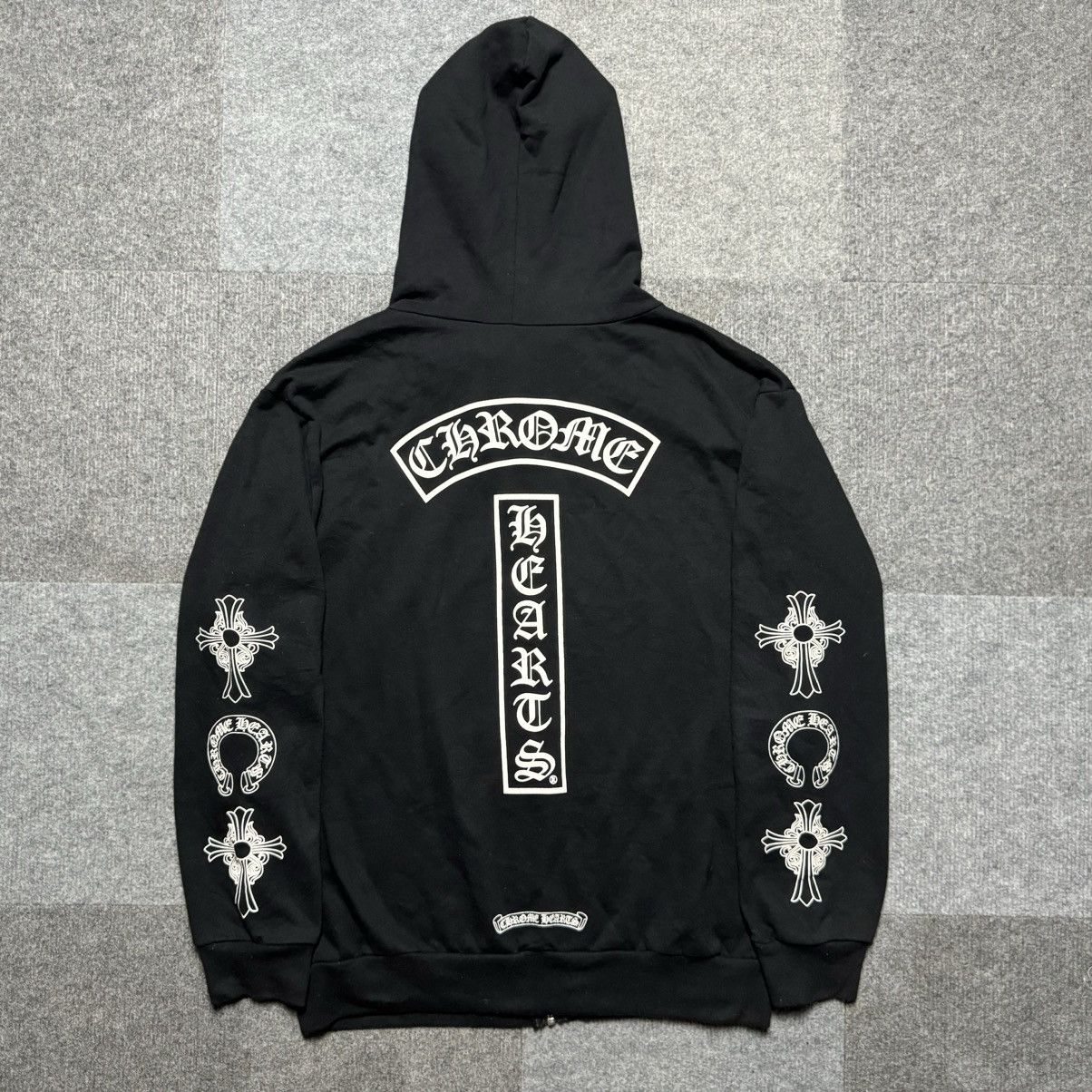 Chrome Hearts Chrome Hearts - T-Bar Hoodie with Sleeve logo | Grailed
