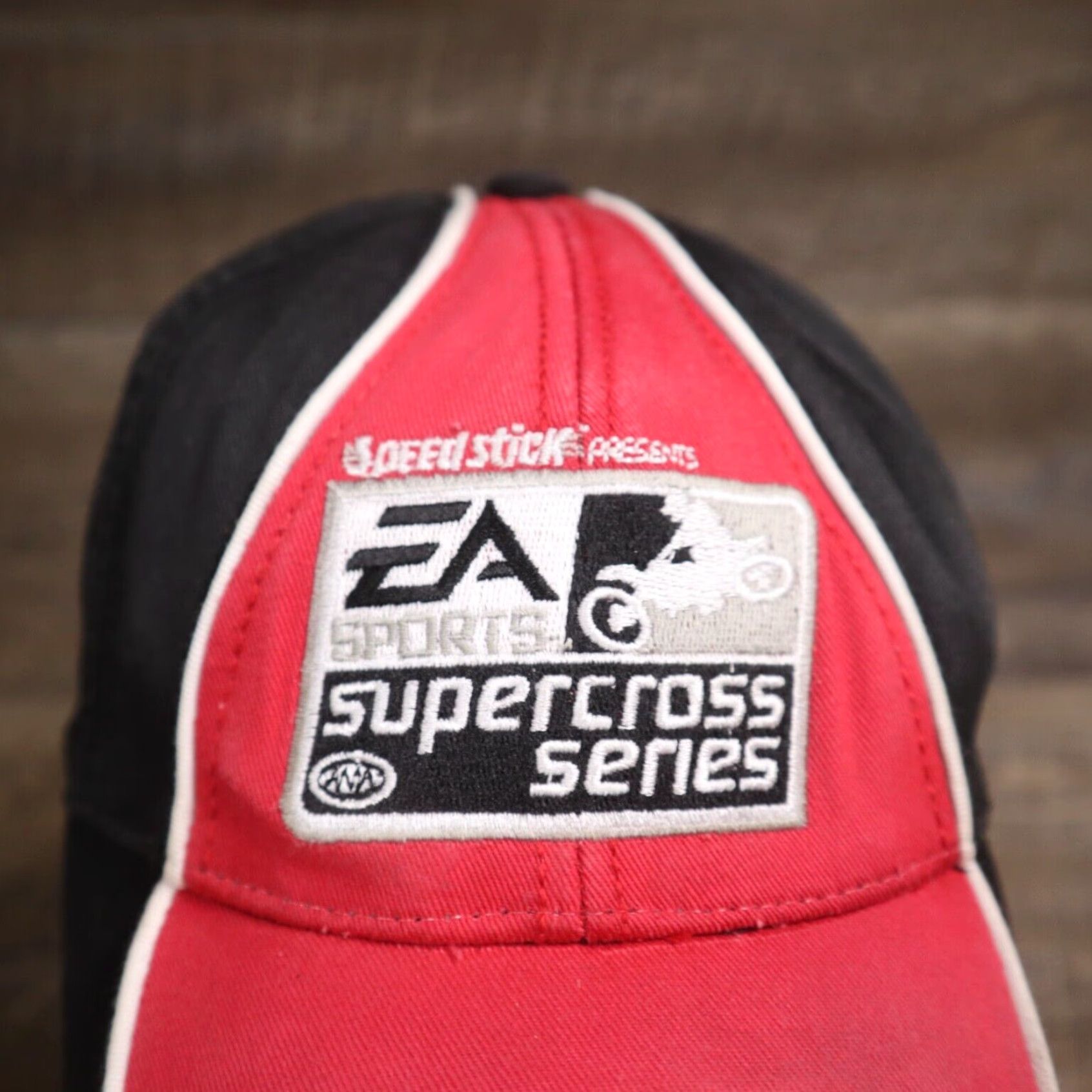 Vintage Super Cross Series Speed Stick Motor Cross Bike Adjustable Cap ...