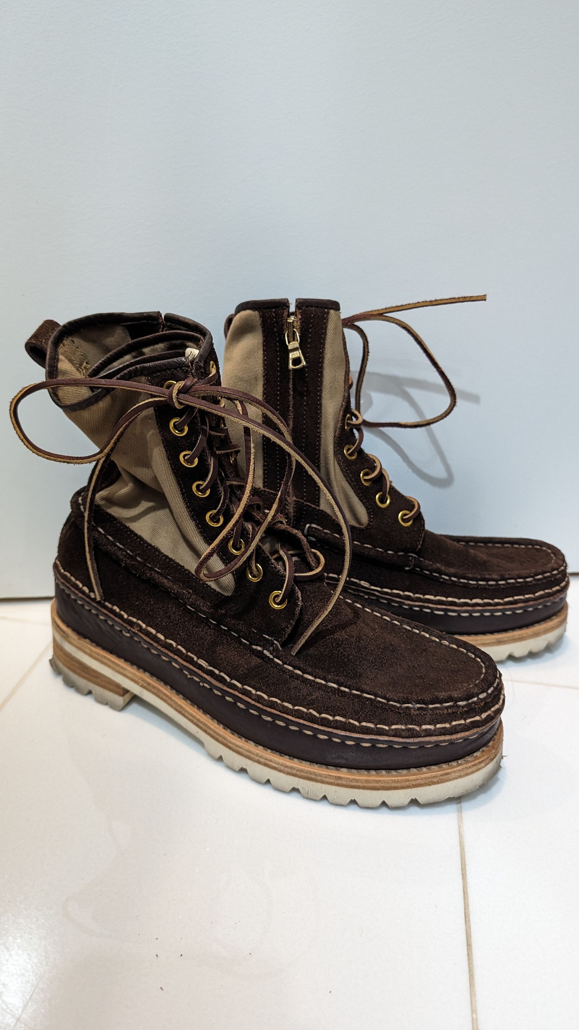 Visvim Visvim Grizzly Boots Drk Brown size 12US | Grailed
