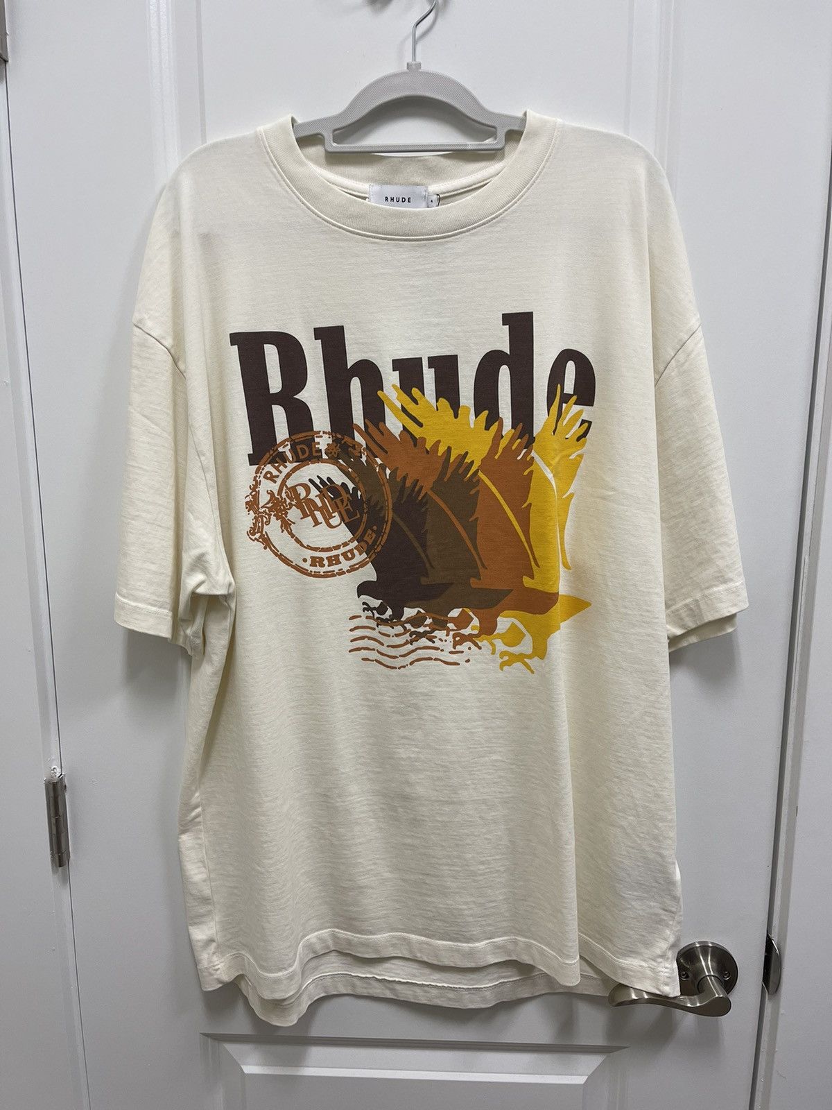 Rhude Rhude Stamped Logo Tee | Grailed