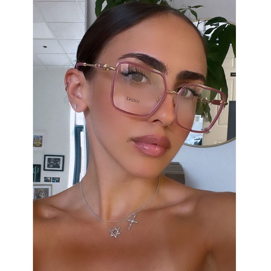 Versace NEW Versace VE1288 Metal Rose Gold Round Eyeglasses Frames ...