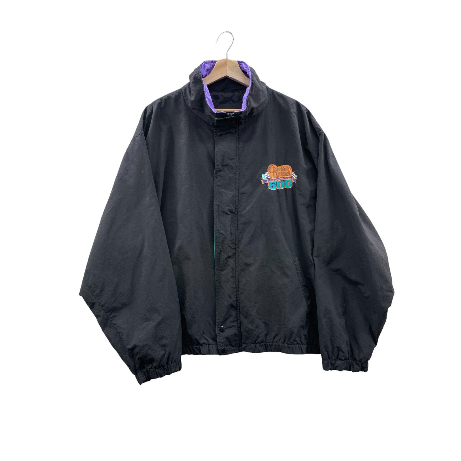 NASCAR × Vintage VTG 1990's Cracker Barrel Racing Windbreaker Jacket ...