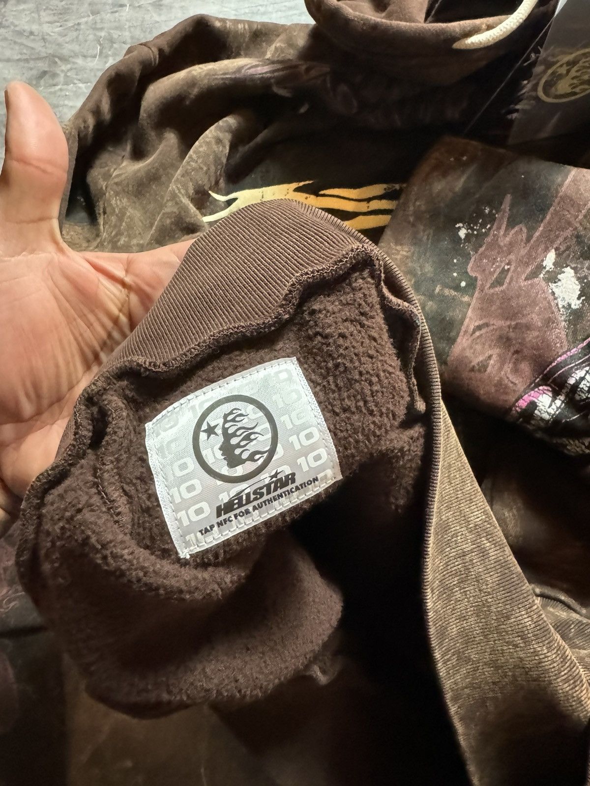 HELLSTAR Hellstar Capsule 11 Graffiti Hoodie in Brown | Grailed