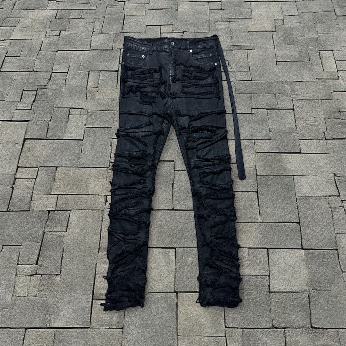 Rick Owens Rick Owens Slasher Detroit Cut Denim | Grailed