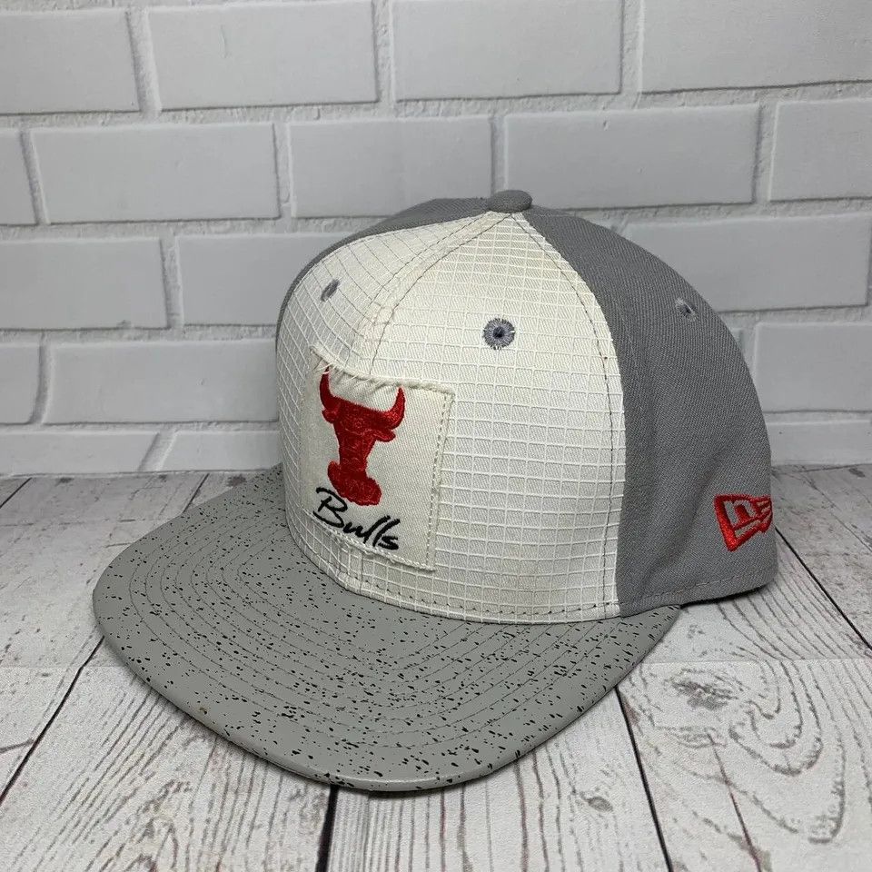 New Era Chicago Bulls NBA Hat Snapback Cap Gray Men Air Jordan | Grailed