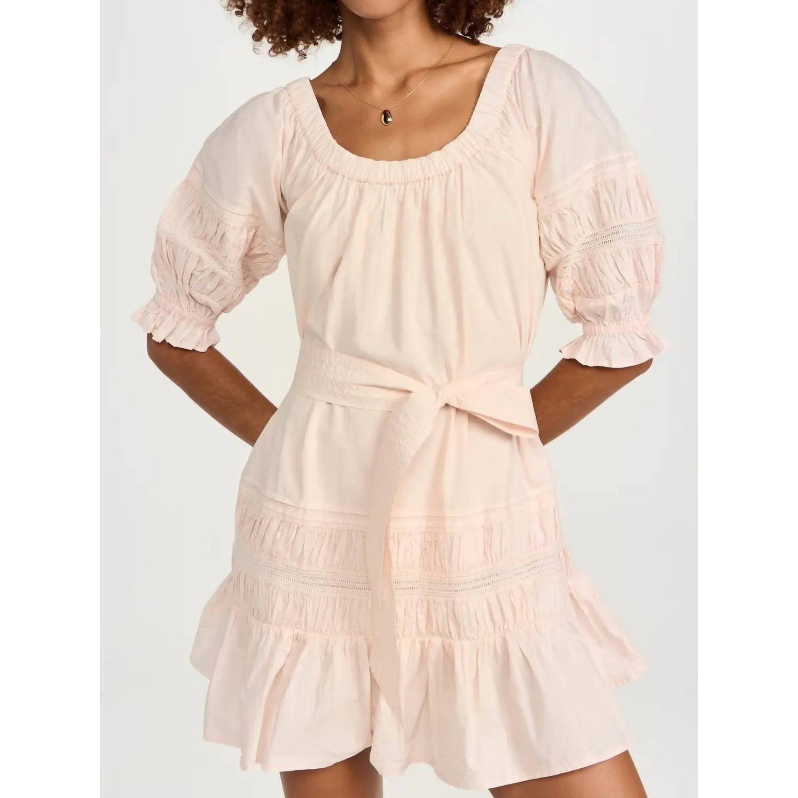 Cleobella CLEOBELLA Lily Mini Dress In Blush | Grailed