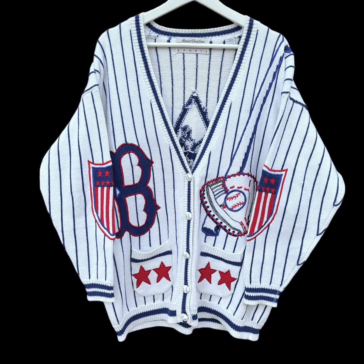 MLB × Vintage Vintage Marisa Christina Brooklyn Dodgers Cardigan ...