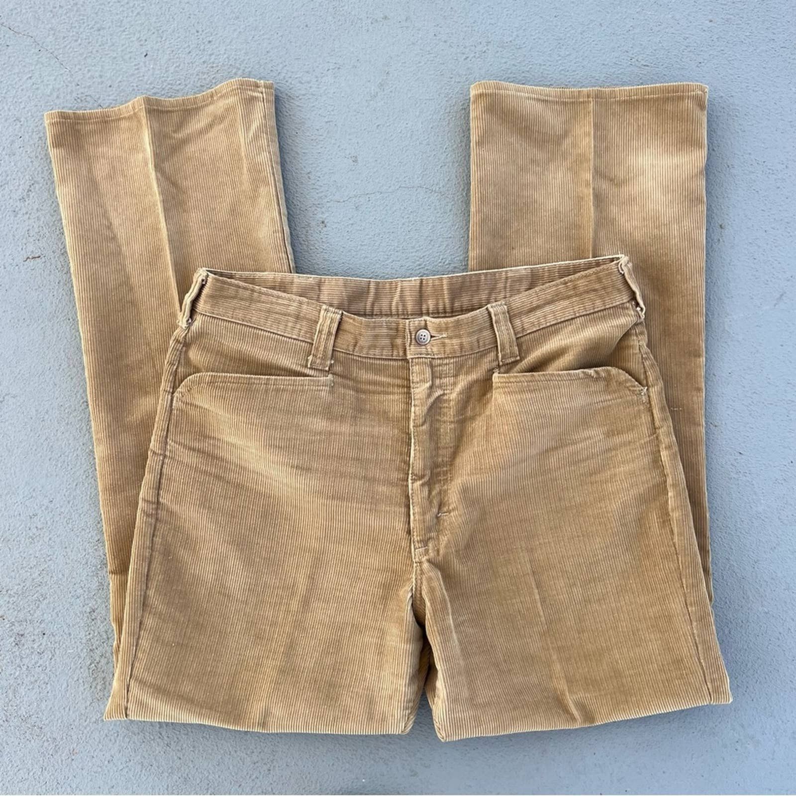 Lee Vintage Lee tan corduroy dress slacks pants trousers | Grailed