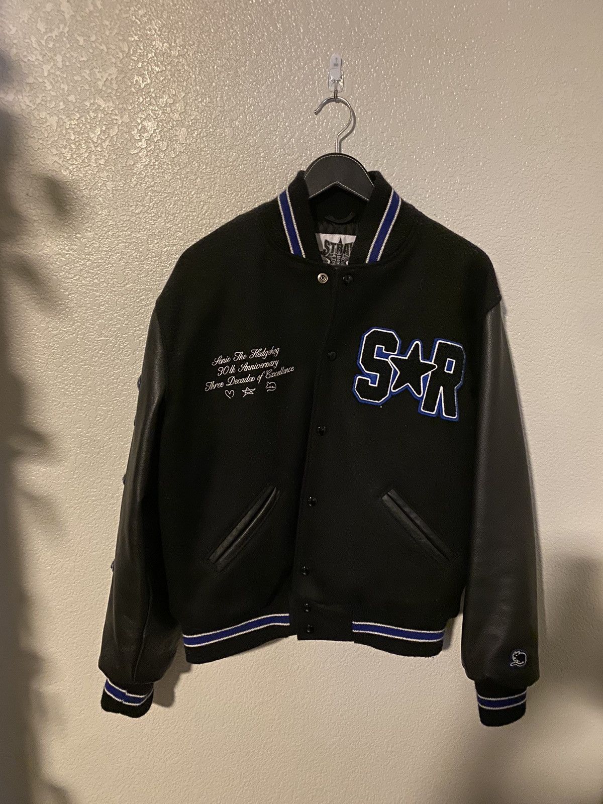 Stray Rats Stray Rats Sonic Varsity Jacket | Grailed
