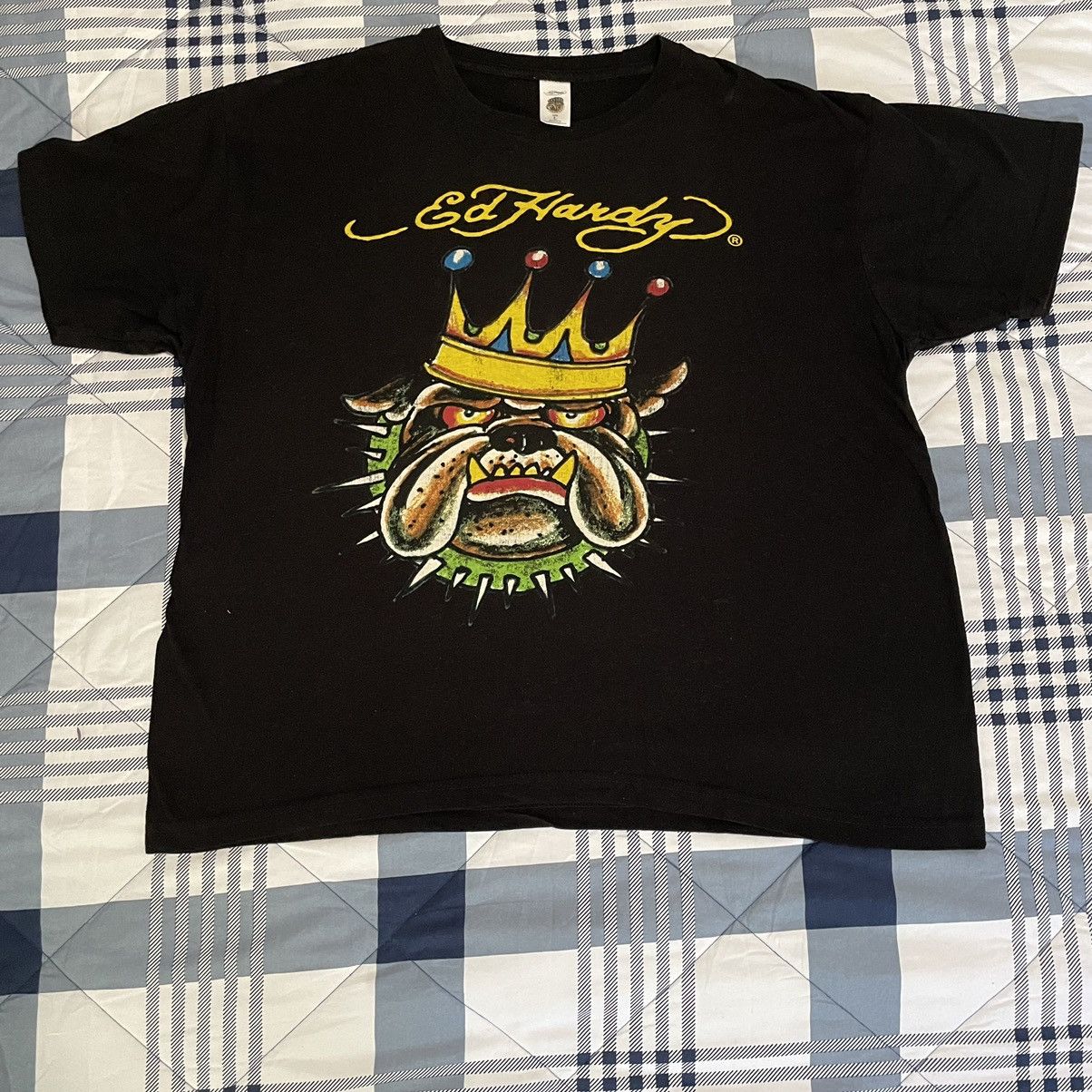 Ed Hardy × Streetwear × Vintage Ed Hardy Bulldog Shirt | Grailed