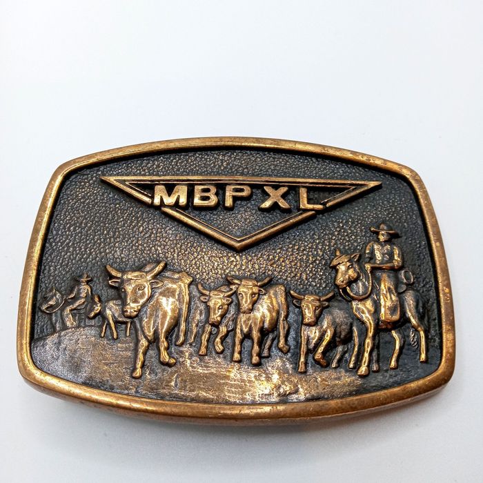 Vintage Cattle Drive Belt Buckle Excel Beef MBPXL Cargill Meats | Grailed