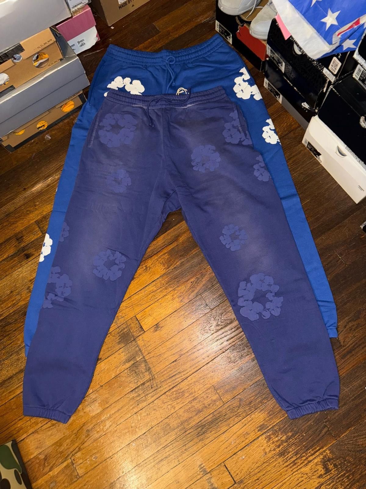Designer Denim tears sweatpants | Grailed