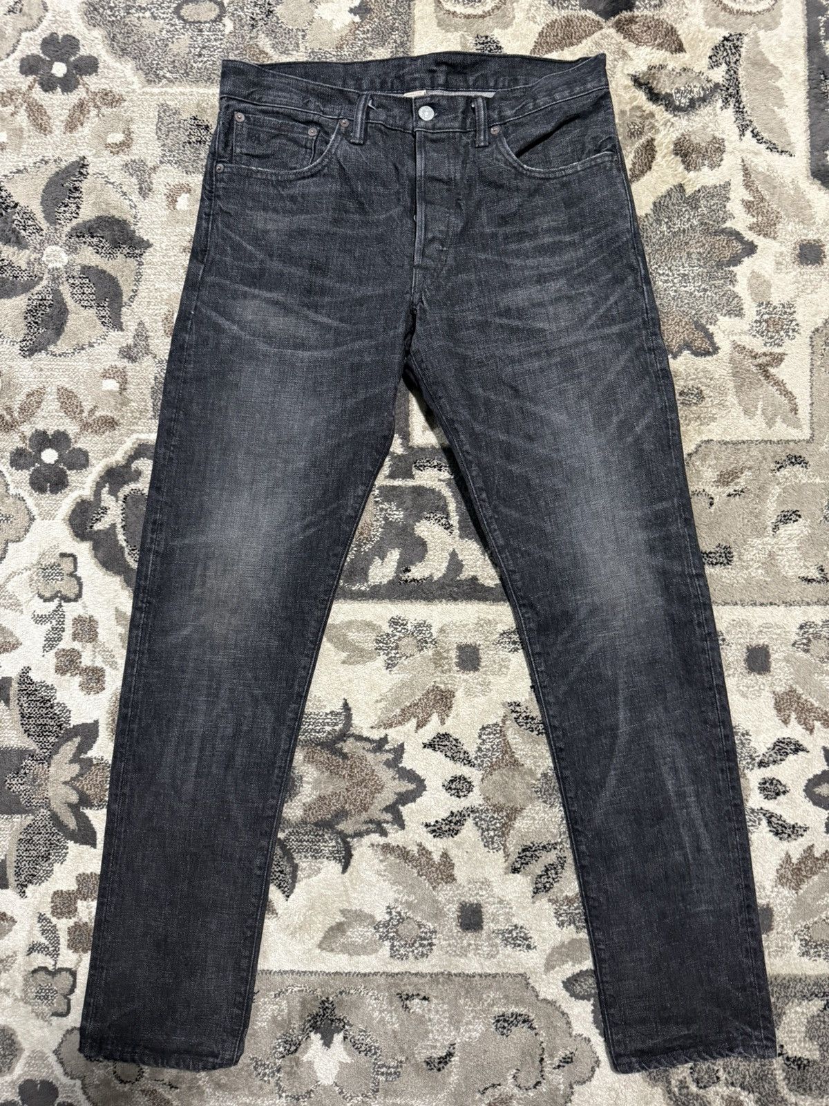 RRL Ralph Lauren RRL Jeans Men 32 Black Slim Narrow Selvedge Double RRL ...