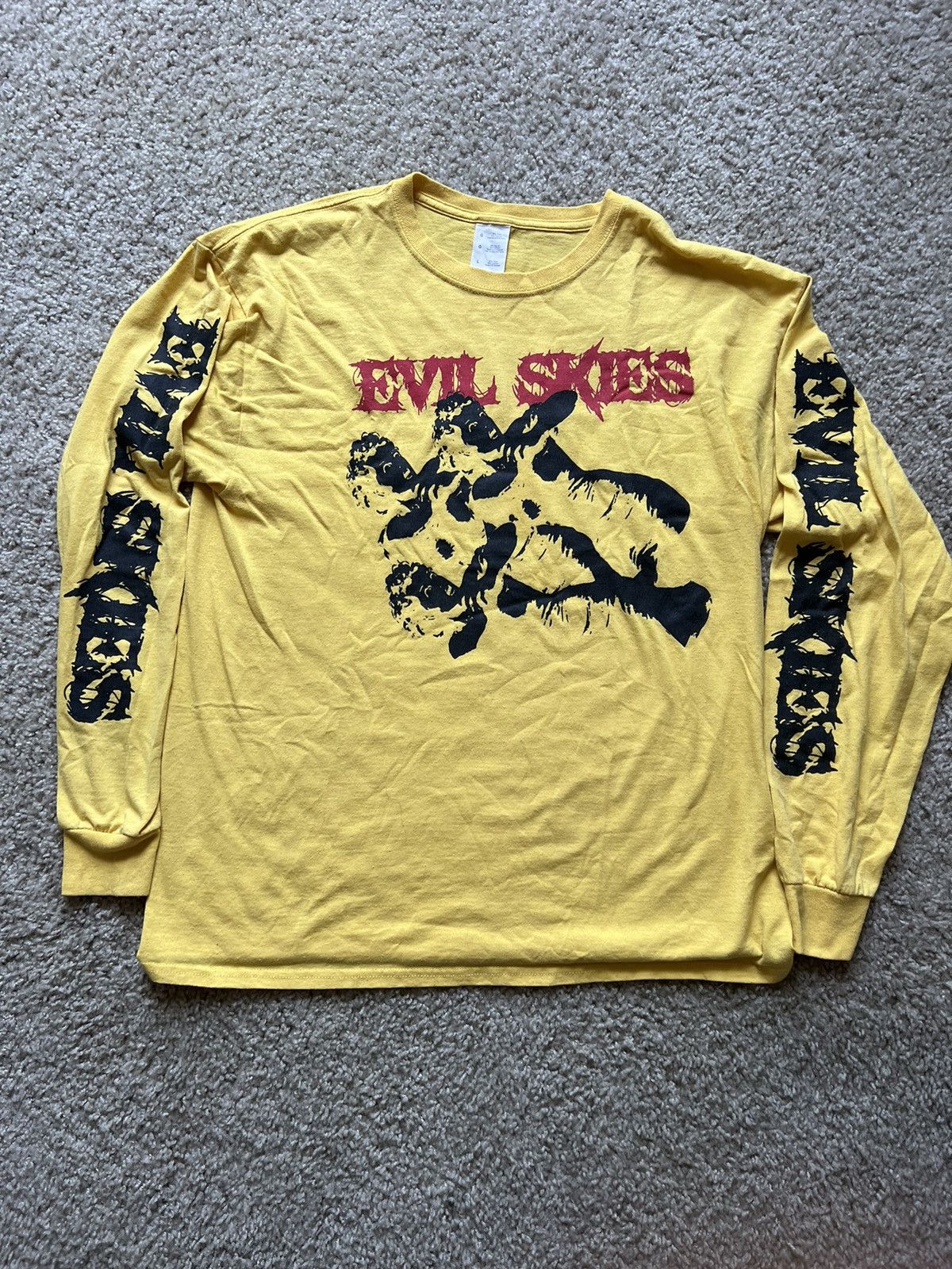 Band Tees × Half Evil × Vintage Half Evil Lil Skies Long Sleeve Evil ...