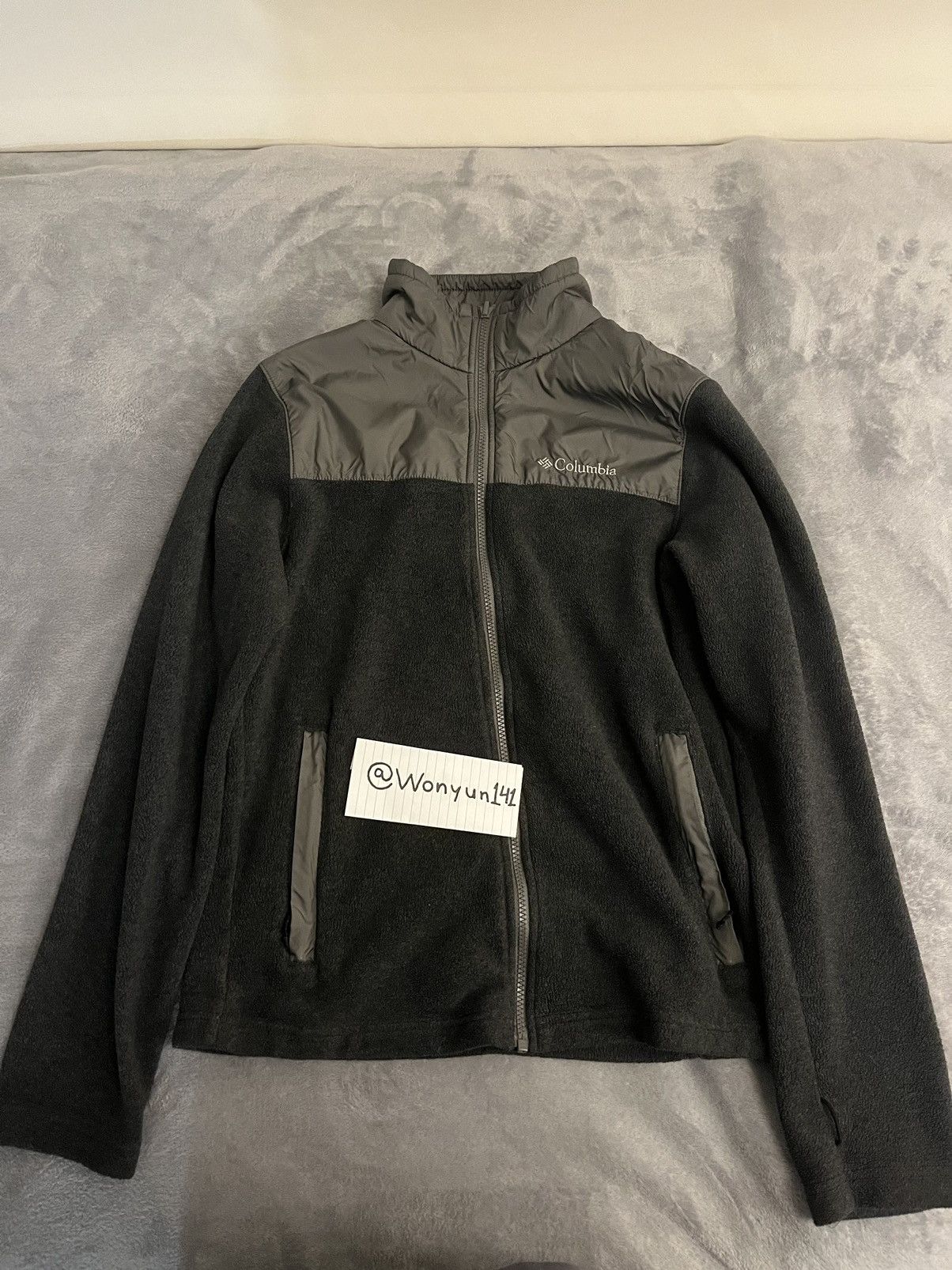 Columbia Two Toned Dark Grey Columbia Fleece | Grailed
