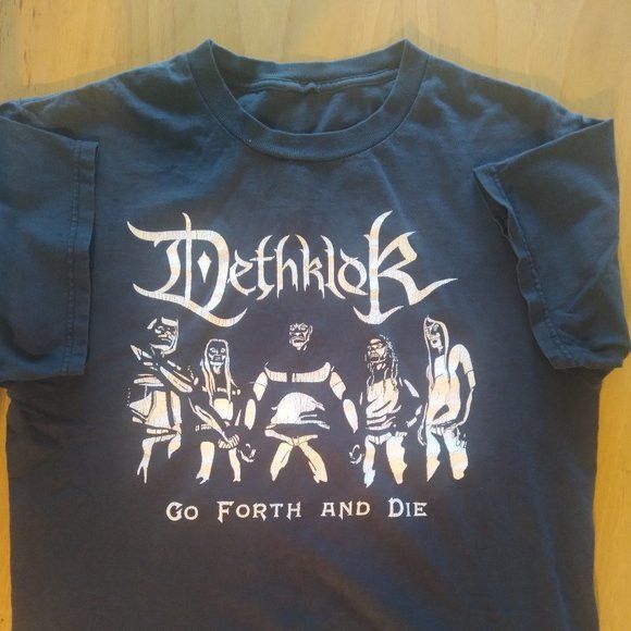Band Tees Metalocalypse Dethlok Go Forth And Die Tour Parody T-Shirt ...
