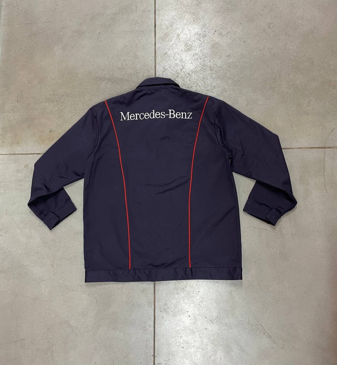 Vintage 90’s Vintage Mercedes Benz Workwear Jacket Big Logo | Grailed