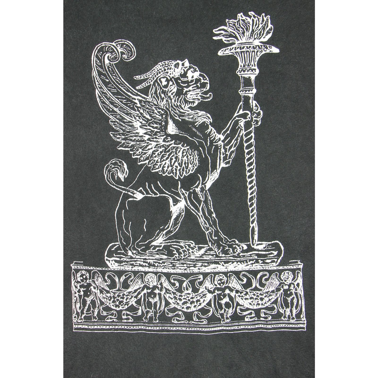 Hanes 90s Vintage Griffin Greek Monster Lion Animal T ShirtQua | Grailed