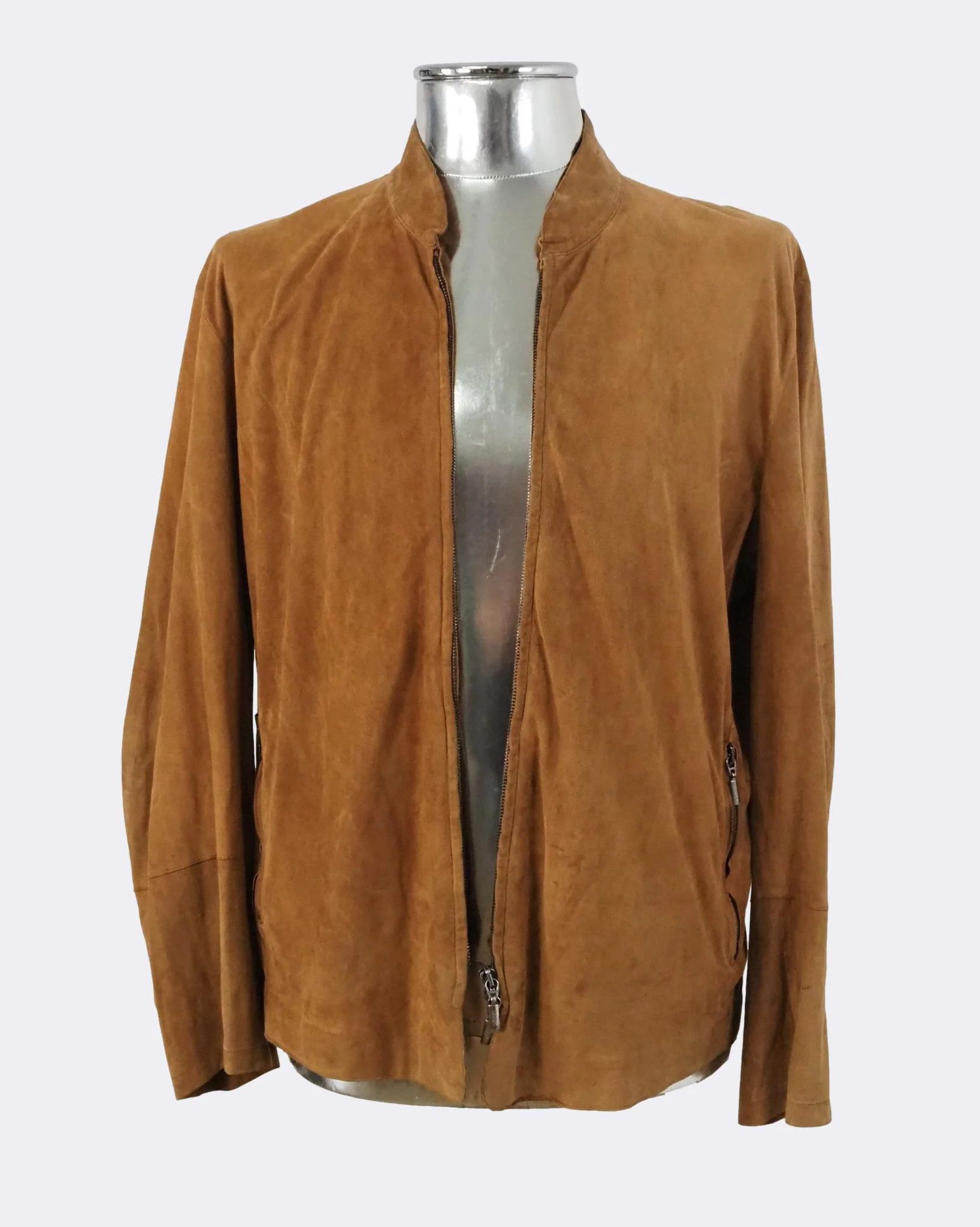 Armani collezioni suede jacket store
