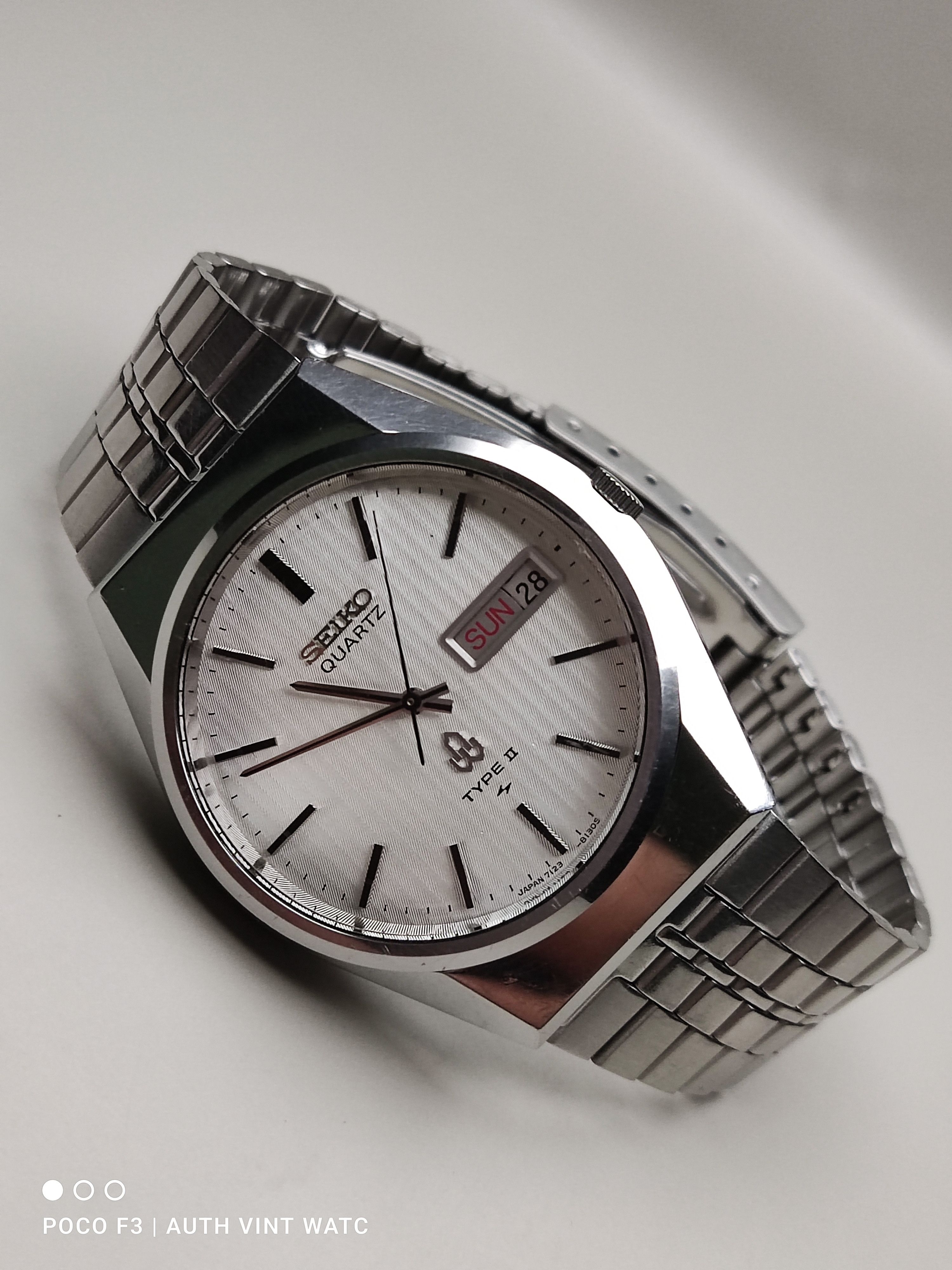 Seiko × Vintage Authentic Vintage Seiko Quartz Type 2 7123-8100 Men ...