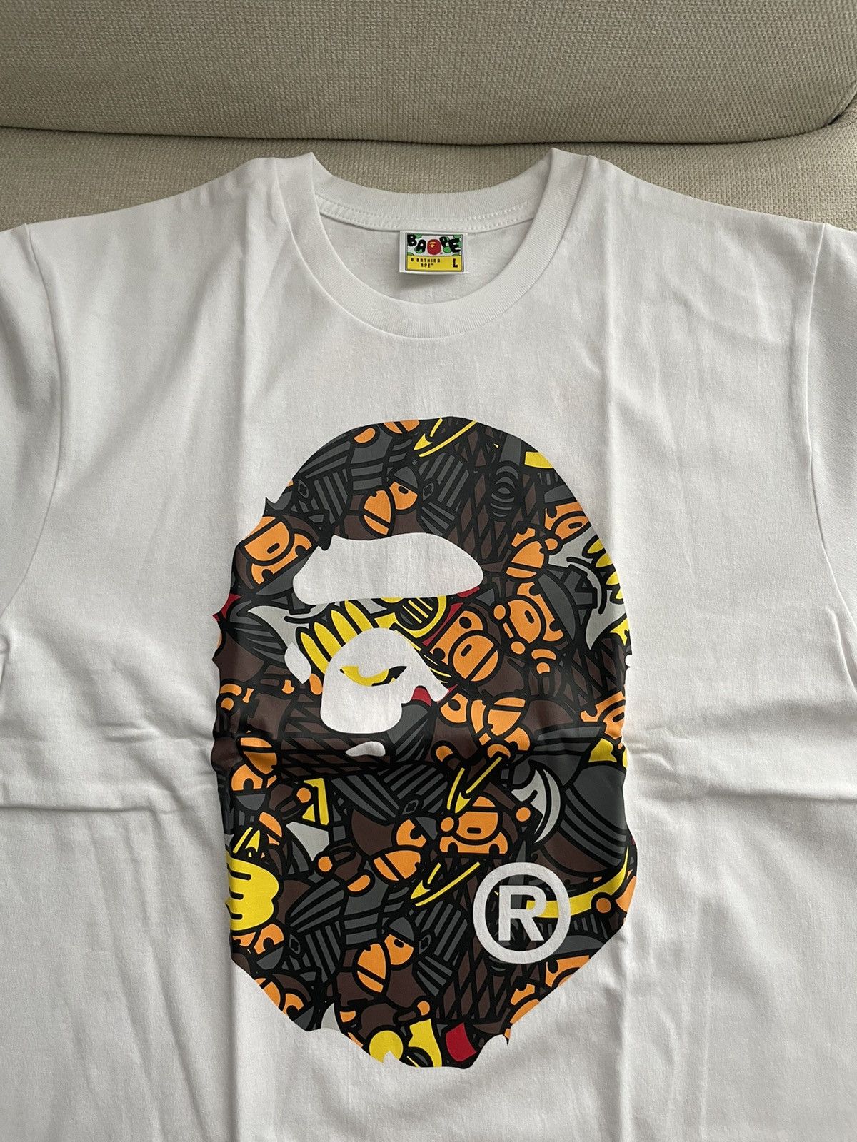 Bape KYOTO MILO BIG APE HEAD TEE | Grailed
