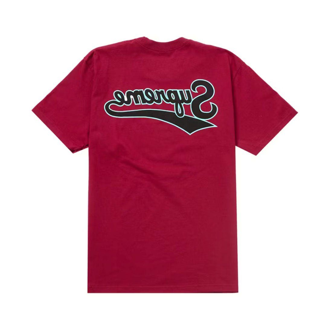 Supreme Backwards Tee Cardinal | Grailed