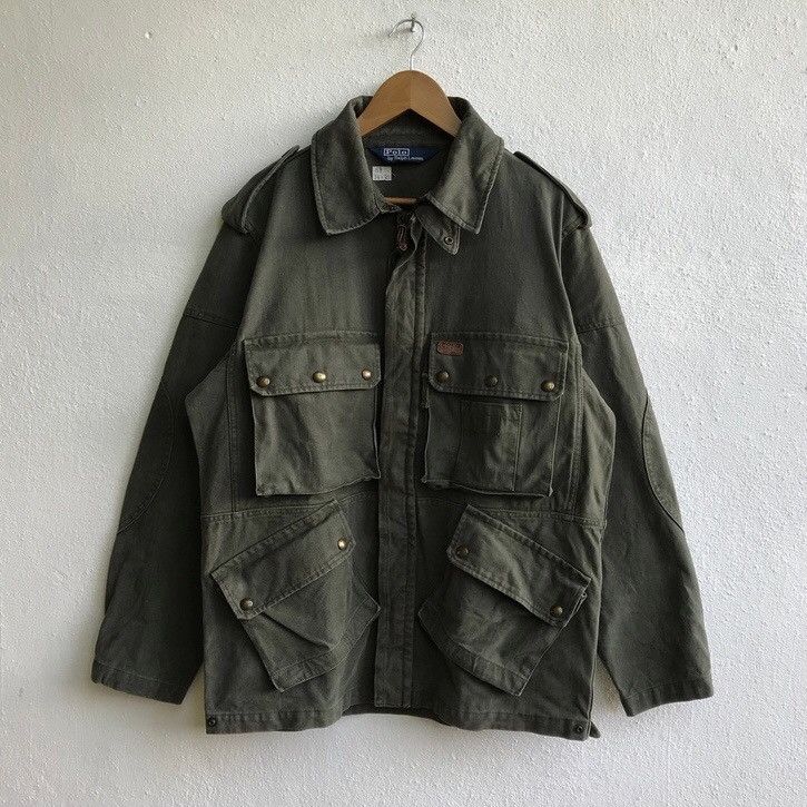 Polo Ralph Lauren Vintage ralph lauren denim tactical worker motorcycle jacket | Grailed