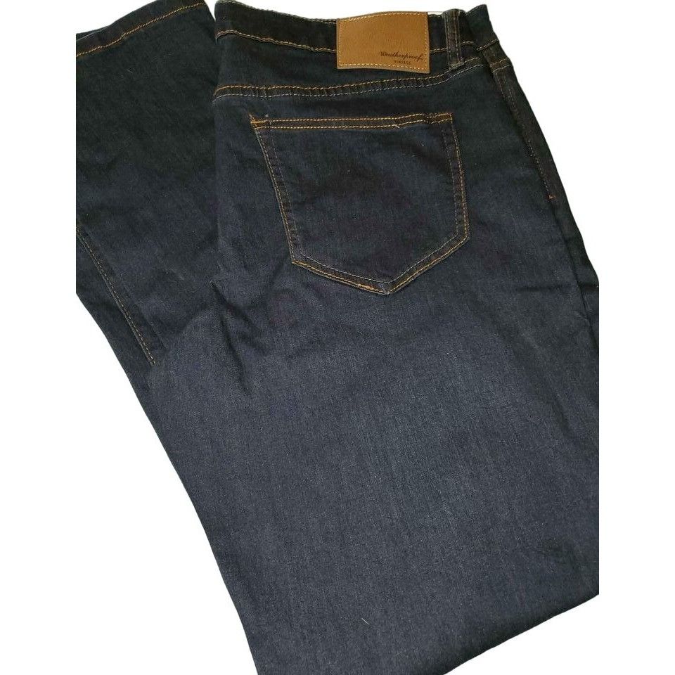 Weatherproof Weatherproof Vintage Mens 38x34 Dark Denim Straight Leg ...