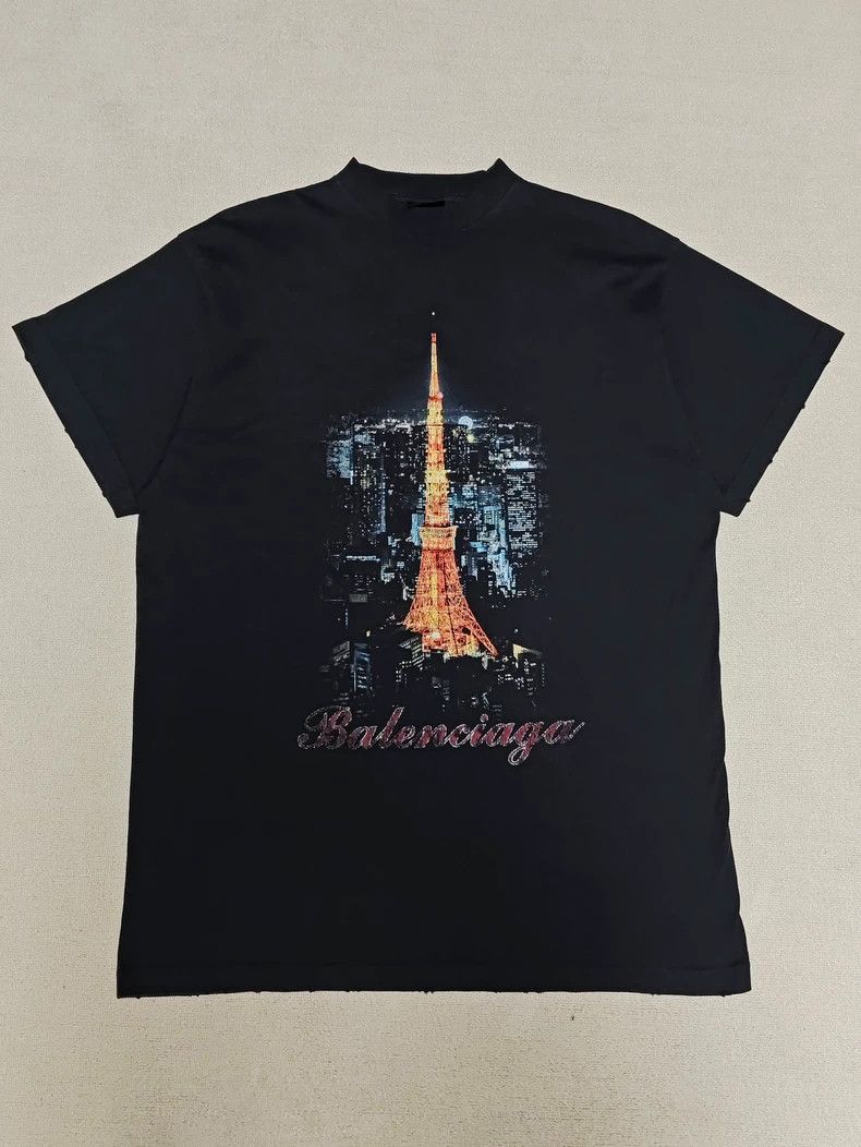 Balenciaga Balenciaga 24 Ginza store opens limited edition Tokyo Tower short sleeved store | Grailed