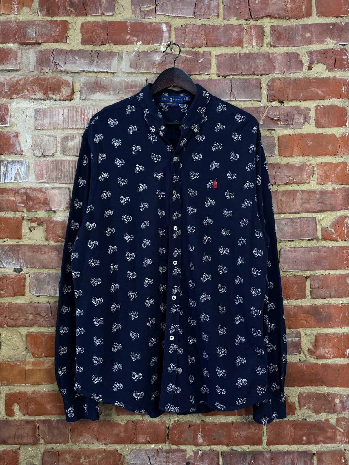 Ralph Lauren POLO Ralph Lauren Bicycle Pattern Featherweight Mesh Shirt ...