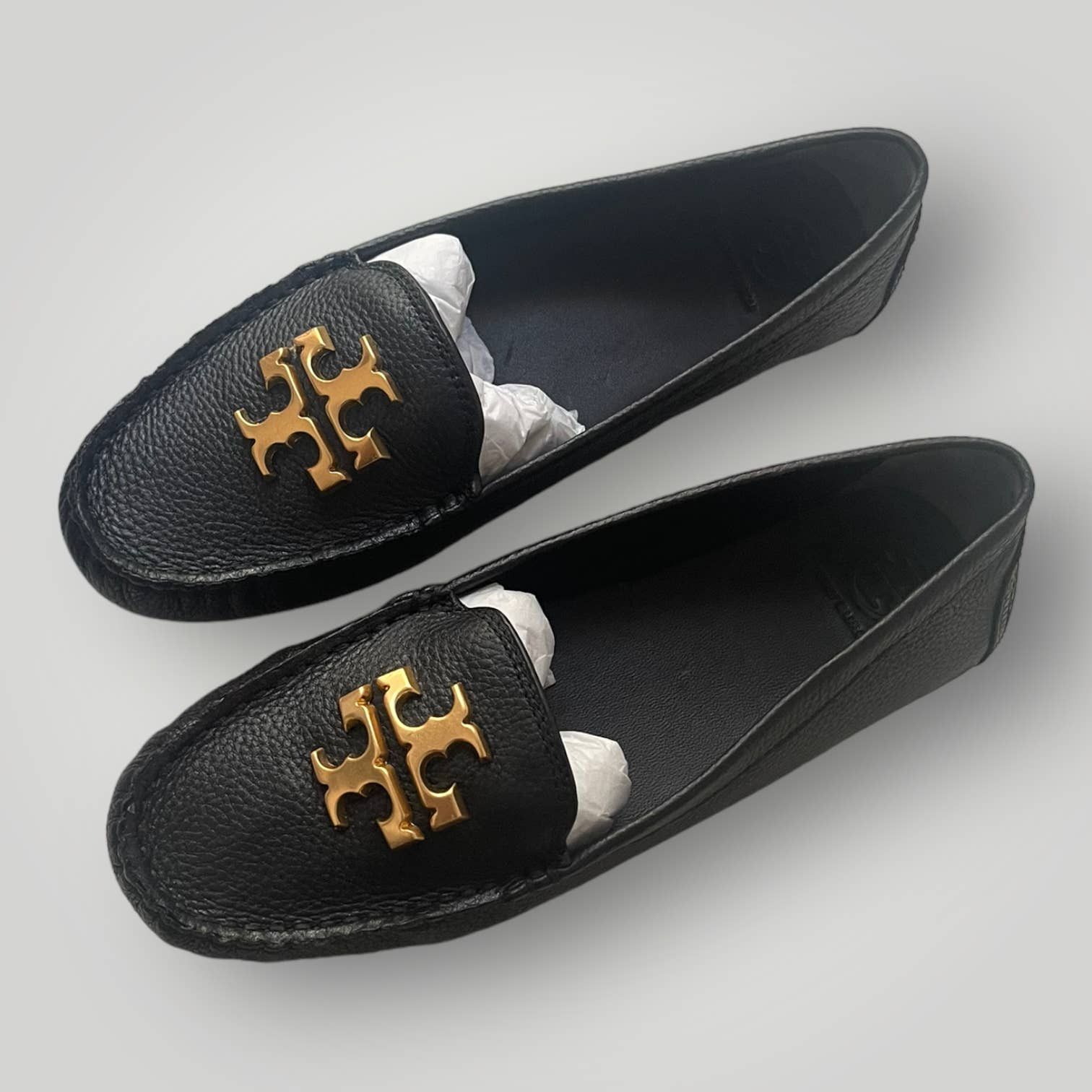 Tory Burch Tory Burch Everly Driver Pebble Leather Flat Shoes 7.5 | Grailed