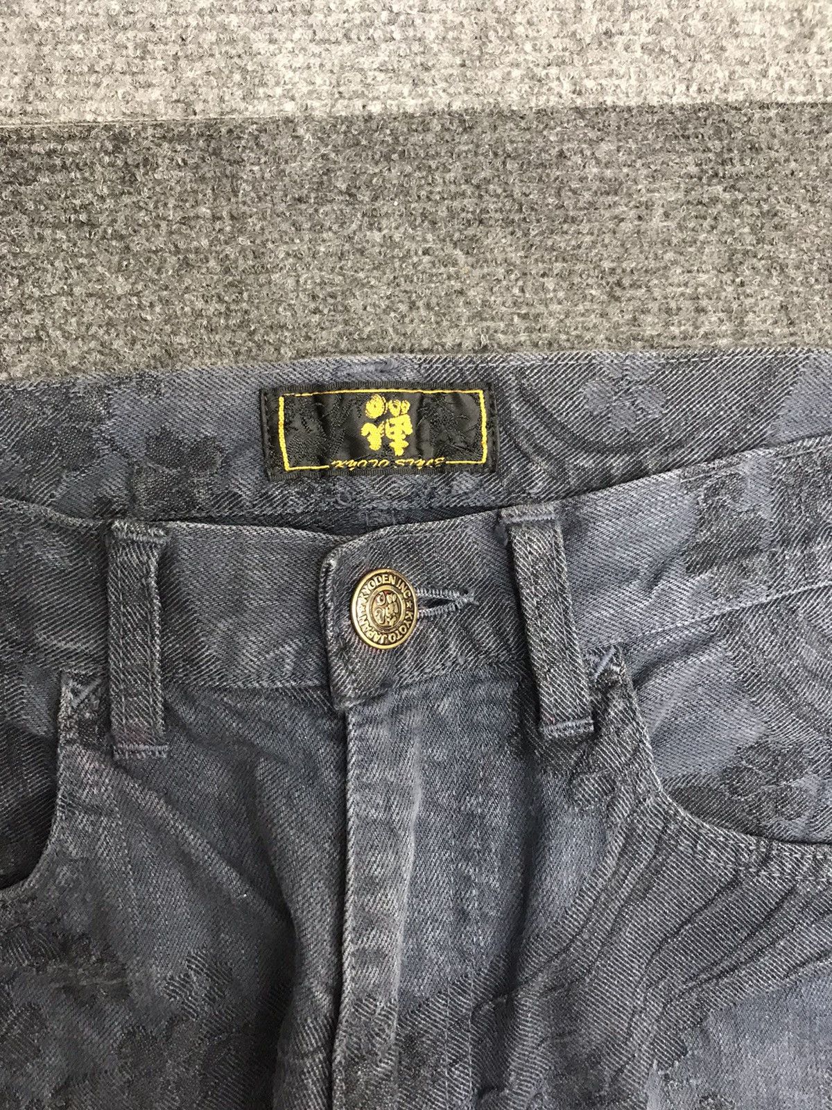 Very Rare Archival ZEN KYOTO Sakura Mural Jeans | Grailed