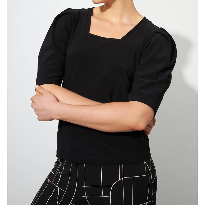 Joseph Ribkoff JOSEPH RIBKOFF Square Neck Top In Black | Grailed