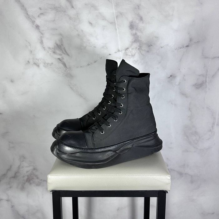 Rick Owens Black Abstract Ramone High | Grailed