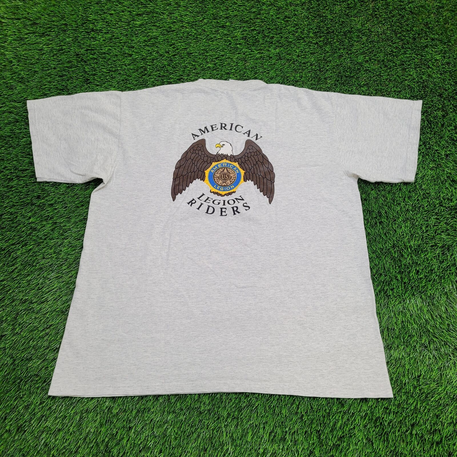 Vintage Vintage American Legion Riders Shirt XL 24x28 Gray | Grailed