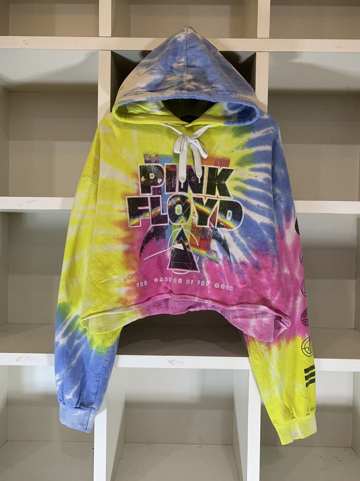 Pink Floyd × Rock Band × Streetwear Pink Floyd Crop Hoodie Tye Dye ...