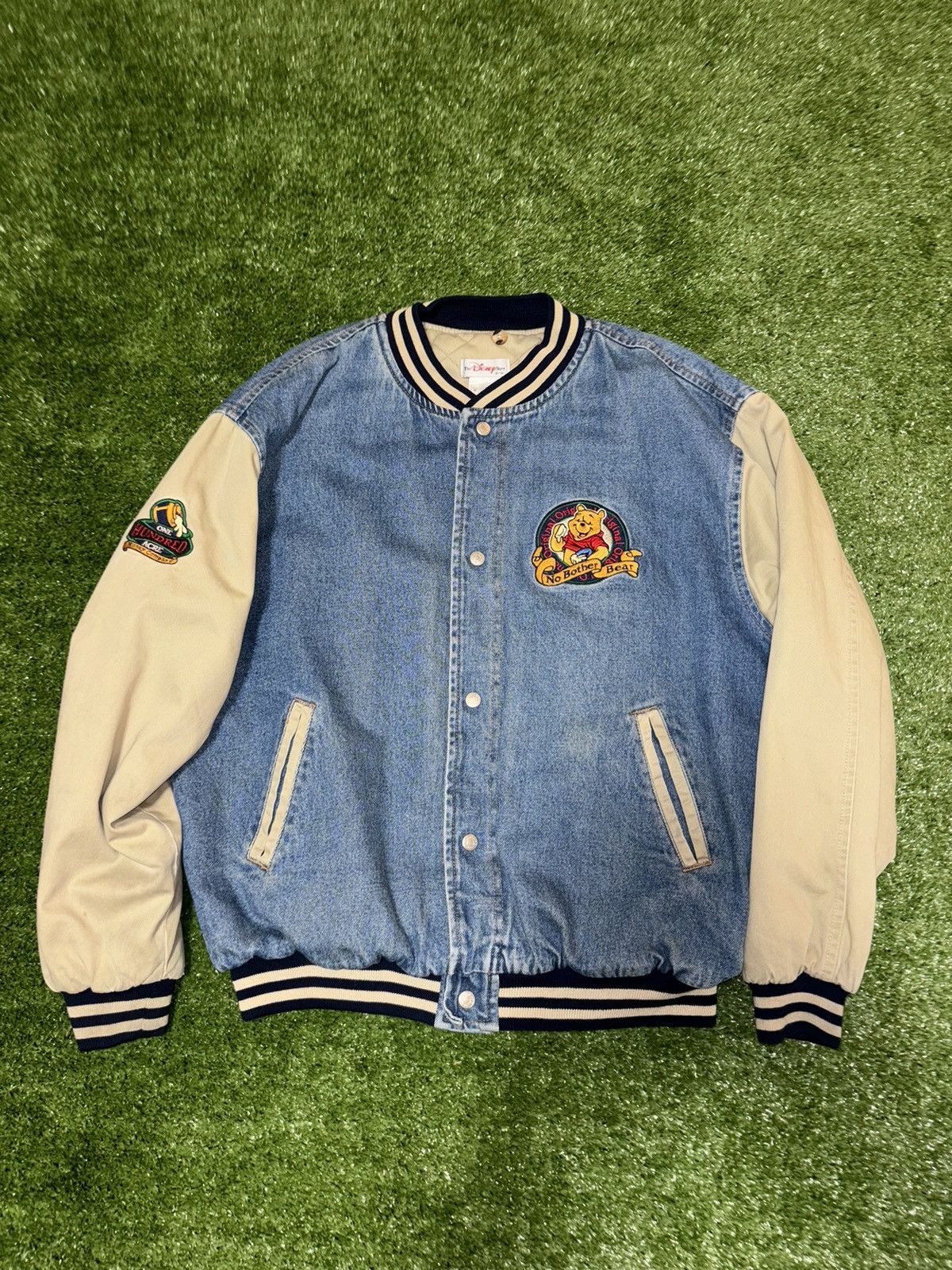 Disney Xxxtentacion Winnie the Pooh Denim Varsity Jacket | Grailed