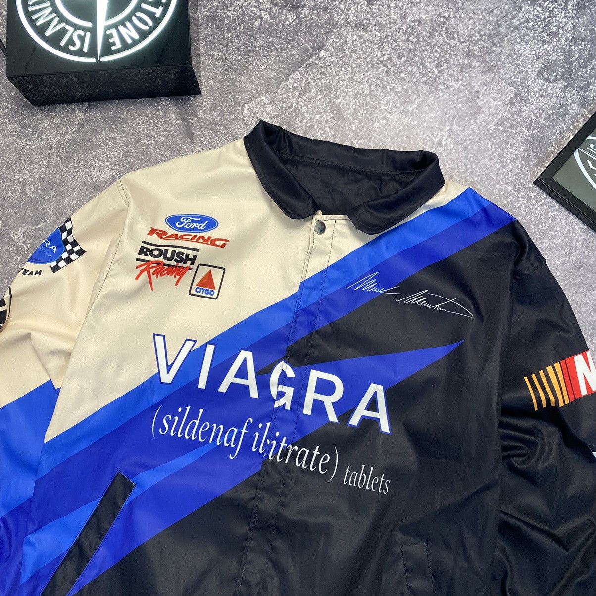 Ford Vintage Ford Viagra many sponsors racing overprinted jacket | Grailed