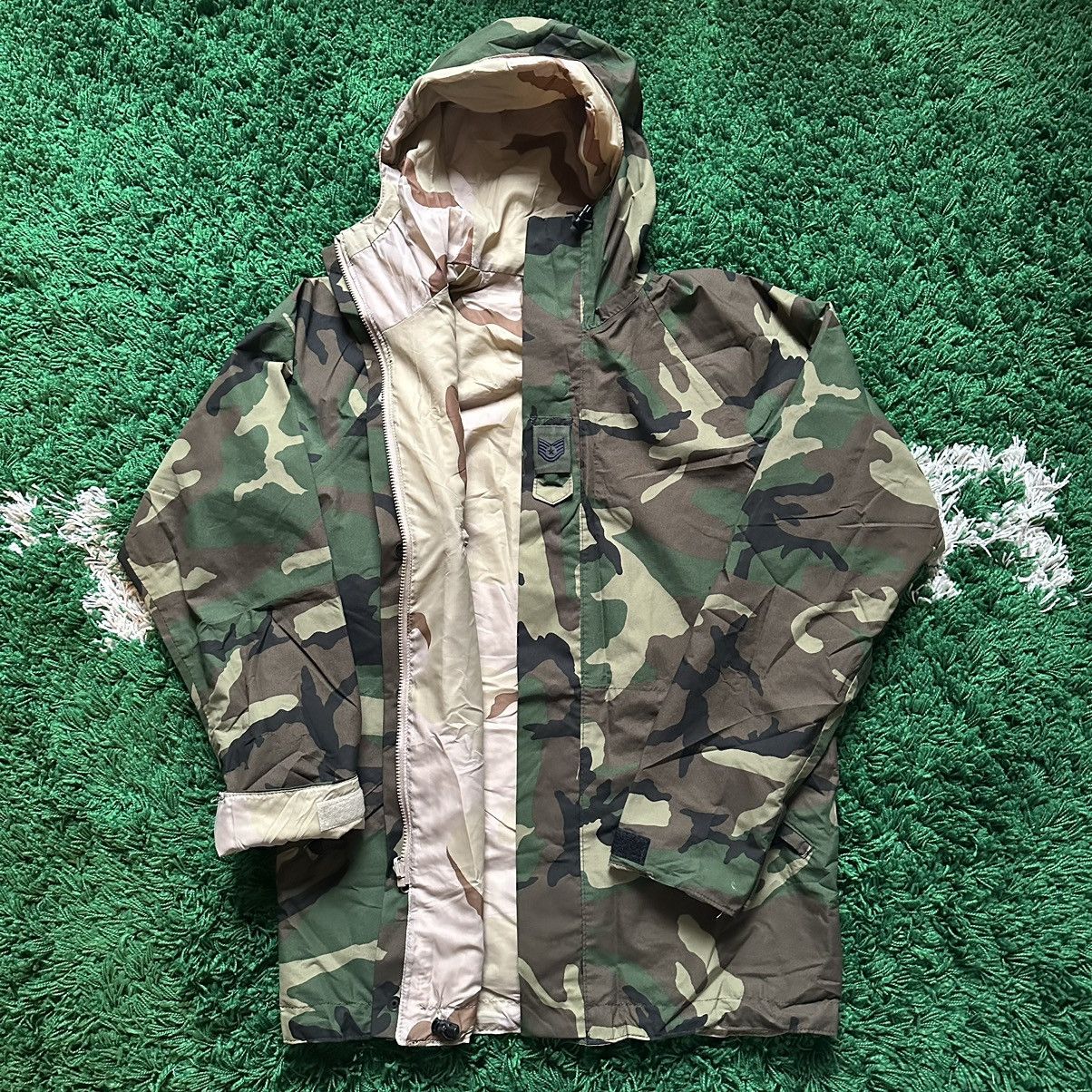 Goretex × Made In Usa × Vintage Vintage Goretex Army Woodland 2 Tone ...