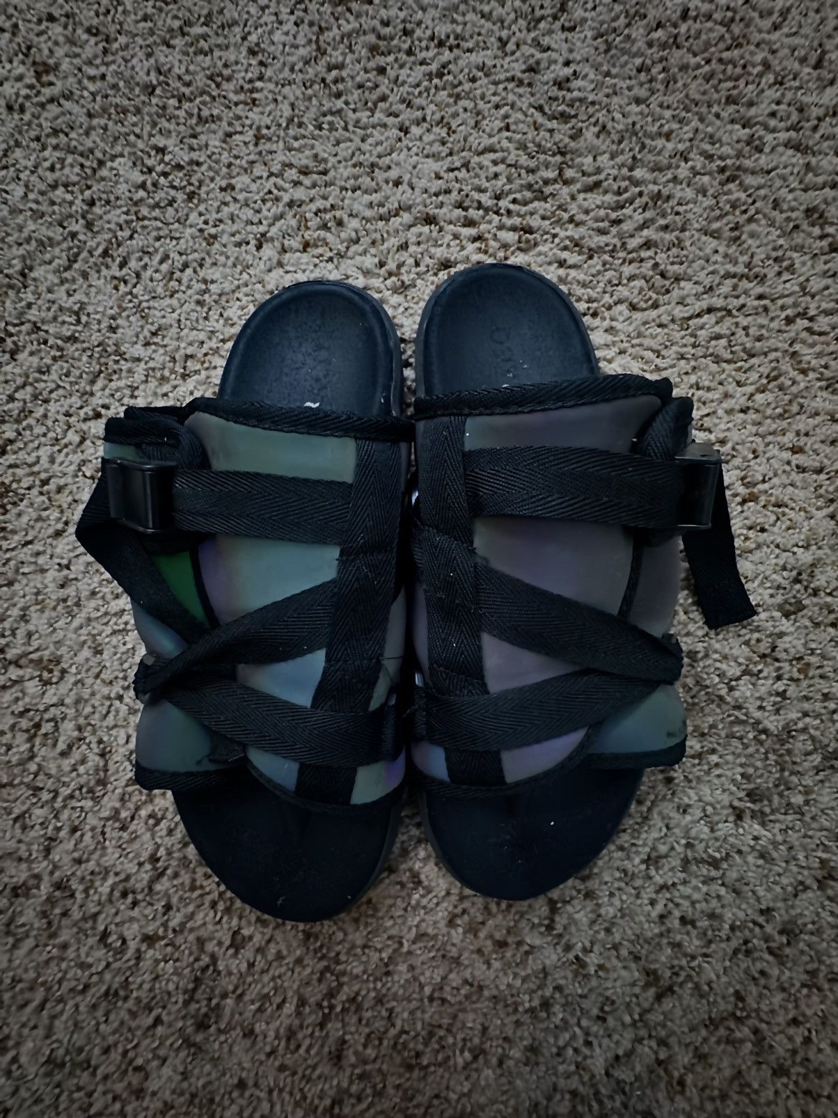 Draco Slides “God mode” reflective draco slides | Grailed