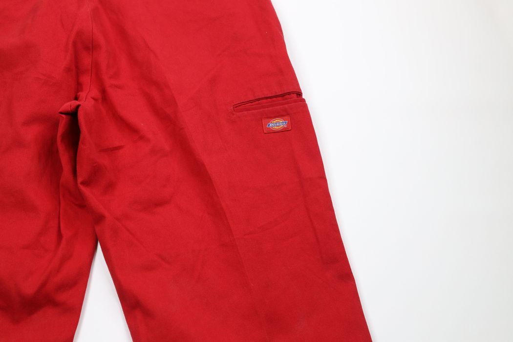 Vintage Vintage Dickies Out Double Knee Wide Leg Mechanic Pants Red ...
