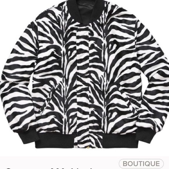 Supreme *RARE* SUPREME MA-1 BLACK FLIGHT BOMBER JACKET REVERSIBLE M ...