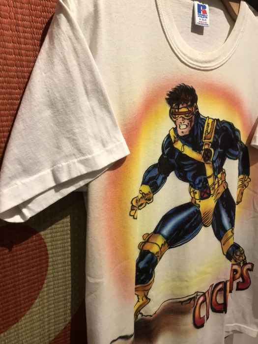 Vintage 1990s vintage single stitch marvel comic cyclops cartoon art ...
